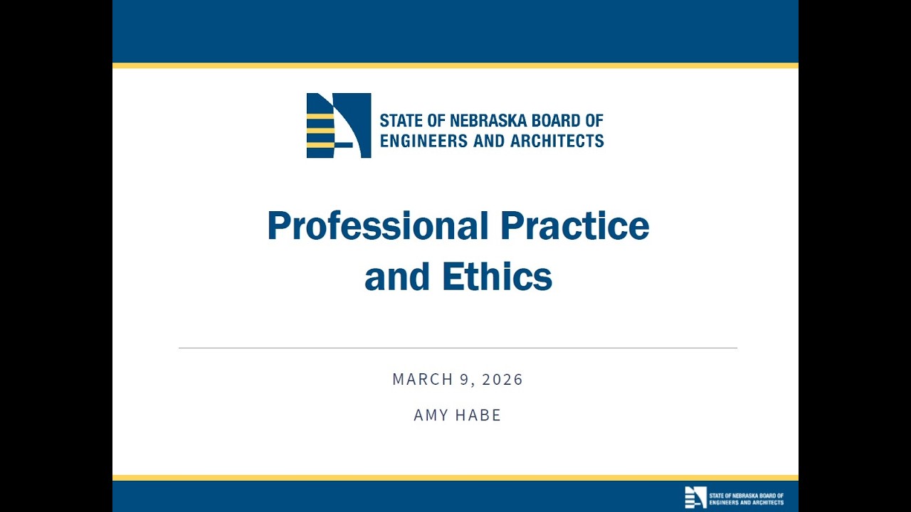 NBEA Lunch and Learn Webinar Series - Professional Practice and Ethics