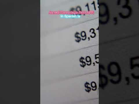 ANNUAL PERCENTAGE RATE APR IN SPANISH | Customer Service Consecutive Interpreting