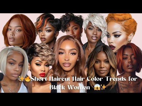 Hot 2025 Hair Color Trends for Black Women With Short Haircuts #hairstylesforblackwomen