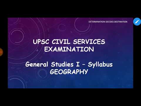 UPSC CSE MAINS - General Studies 1 - Geography Syllabus - Tamil | D2D