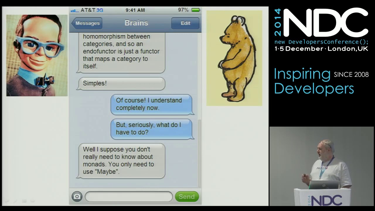 Railway oriented programming Scott Wlaschin. Monads