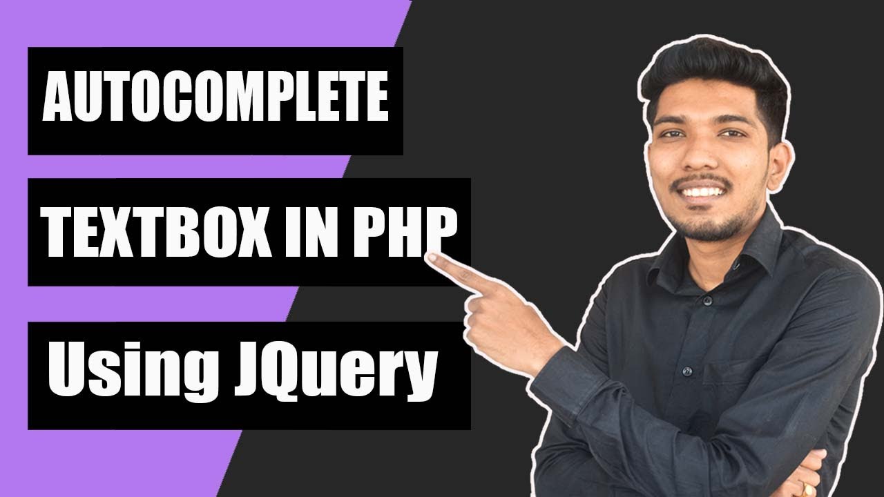 Autocomplete Textbox in Php using Jquery | autocomplete search box in php mysql