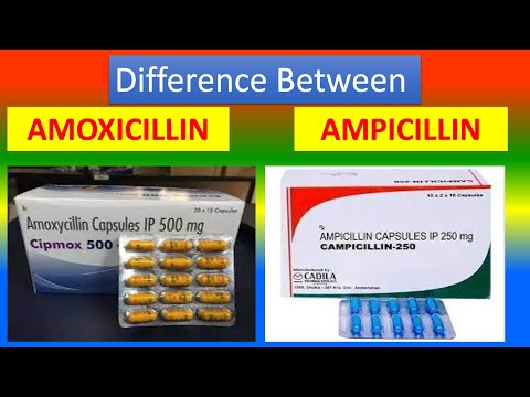 Difference between Amoxicillin and Ampicillin