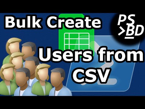 Bulk Create Active Directory Users with CSV Files & PowerShell