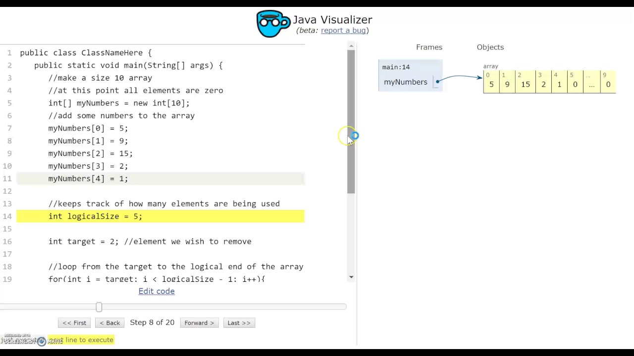 Remove Array Element in Java