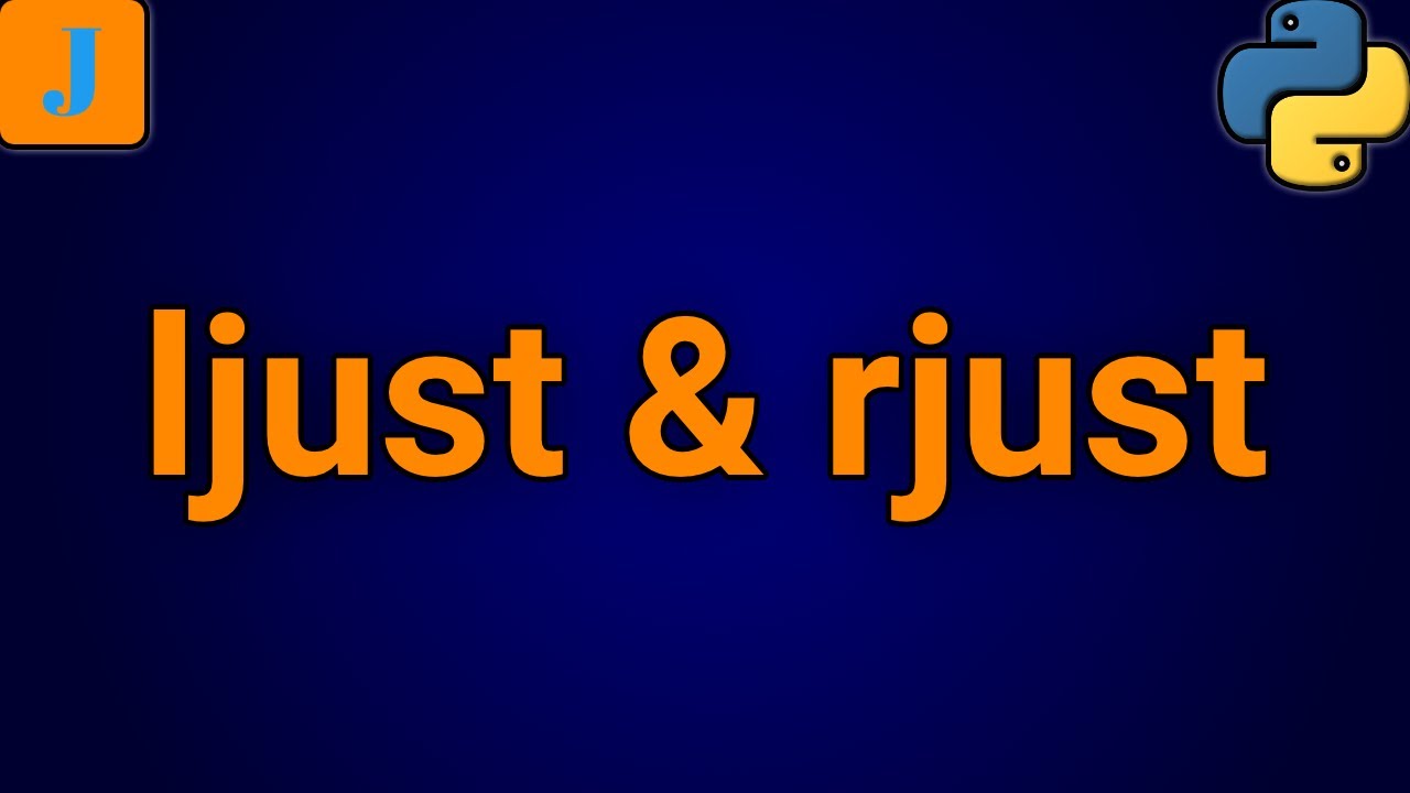 ljust and rjust in Python