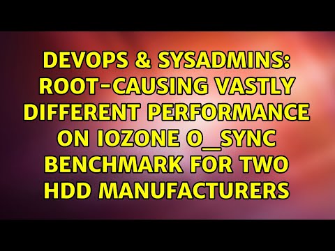 Root-causing vastly different performance on iozone O_SYNC benchmark for two HDD manufacturers