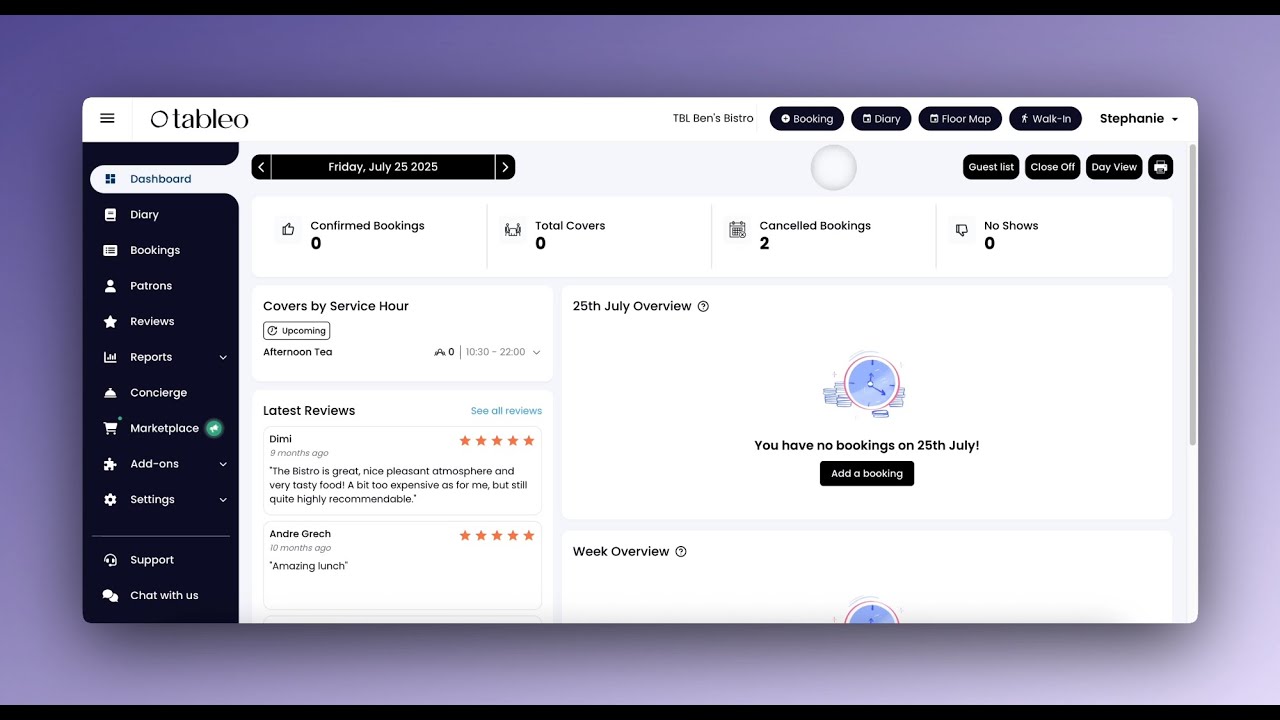 Tableo in 60 Seconds | Restaurant Reservation System Walkthrough