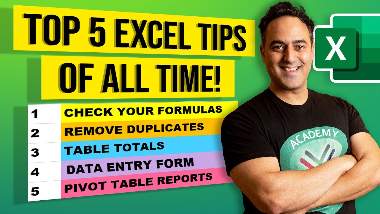 101 Best Excel Tips & Tricks Book + My Top 10 Tips & Tricks