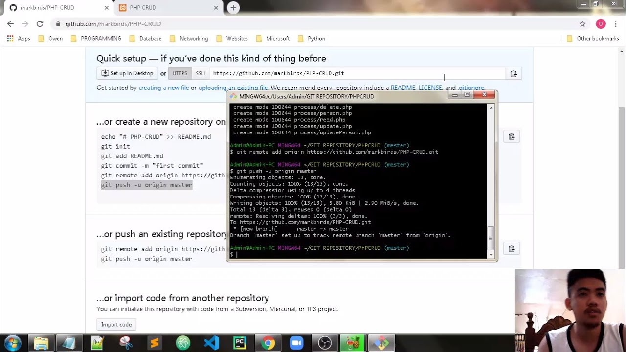 PHP CRUD | Part 14: Uploading to Github