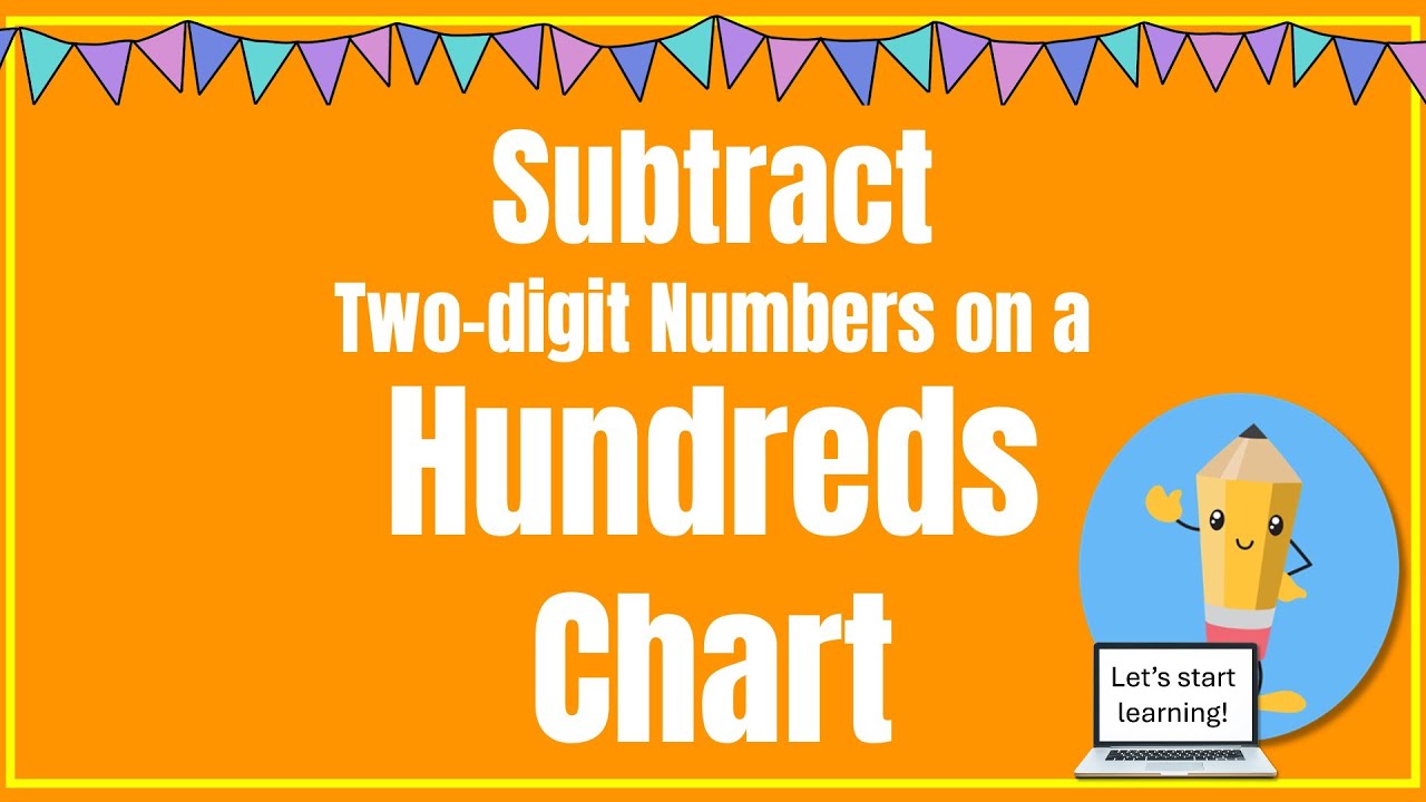 Subtract two-digit numbers on a hundreds chart.