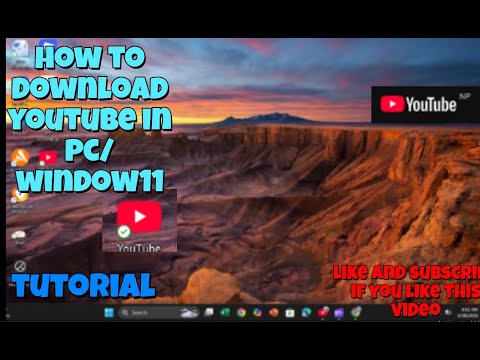 how to install or download youtube in desktop/window11/pc/laptop [2025]easy process within30 sec