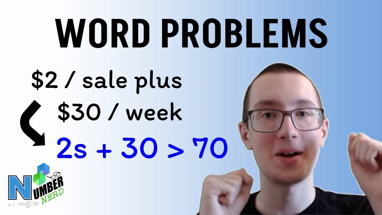 Inequality Word Problems Made Easy! [Algebra]