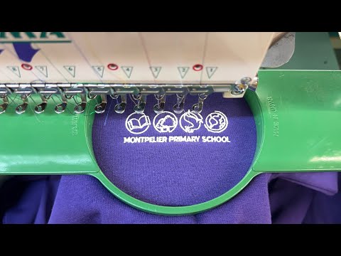 Montpelier Primary School Logo Making With Tajima Embroidery Machine