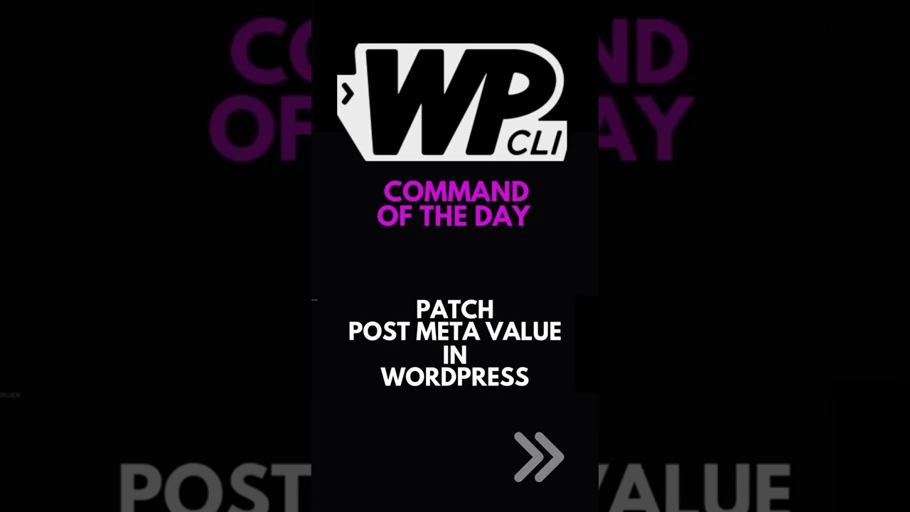 WP-CLI Magic: Add or Update Array Post Meta Values using WP-CLI #WPCLI #WordPress