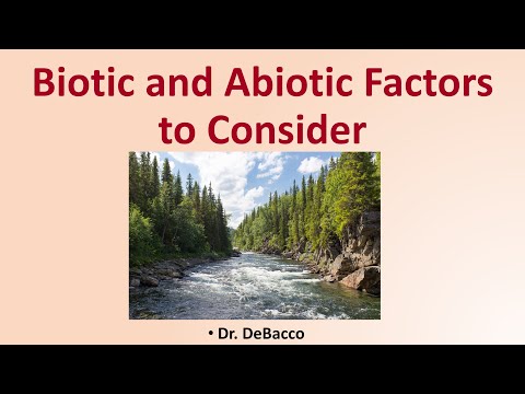 Biotic and Abiotic Factors to Consider