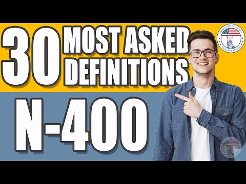 30 MOST ASKED N-400 Vocabulary Definitions US Citizenship Interview | US Naturalization