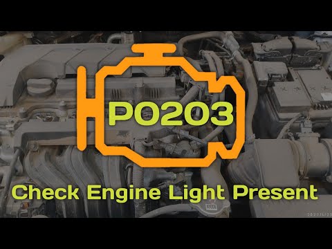 how to fix DTC P0203 check Engine Light show ___fix #p0203 injector Circuit Open/cylinder-3
