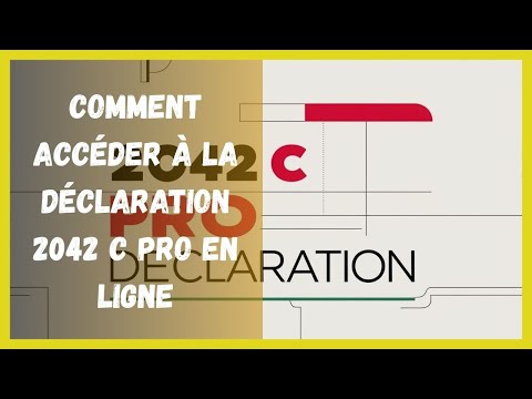 Comment accéder à la déclaration 2042 c pro en ligne
