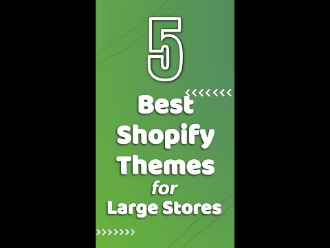 Best Shopify Theme for Large Stores #shopifythemes #shopify
