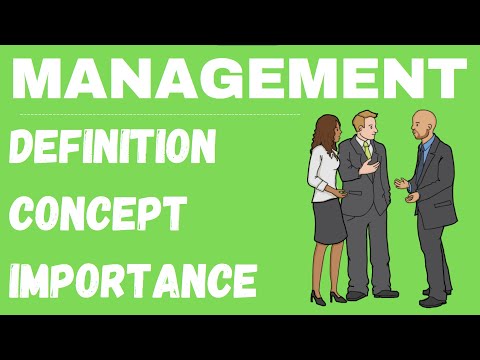 Management Definition, Concept & Importance