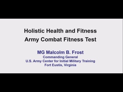 The Role of the new Army Combat Fitness Test
