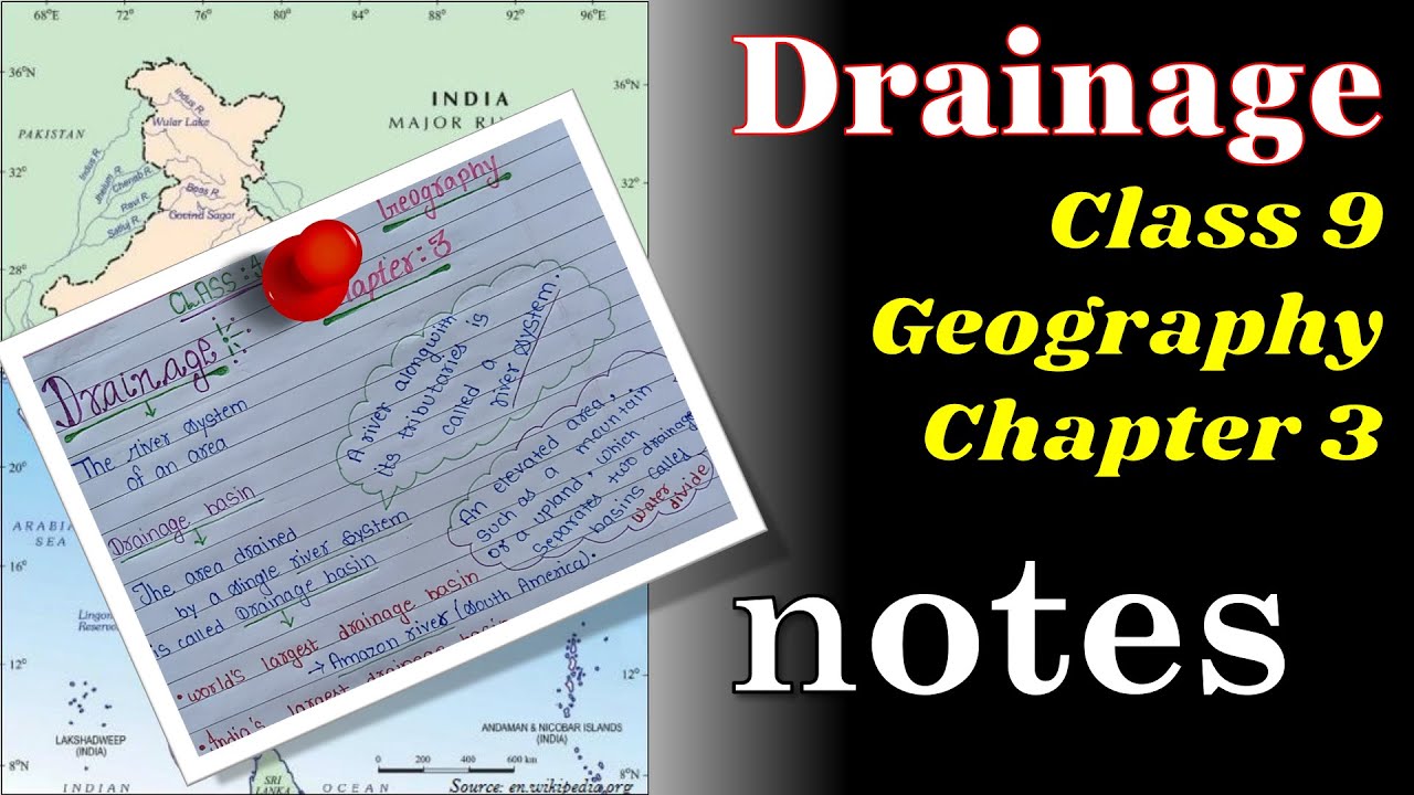 Class 9 Geography chapter 3 Drainage Notes | Drainage Notes | Our Study Committee