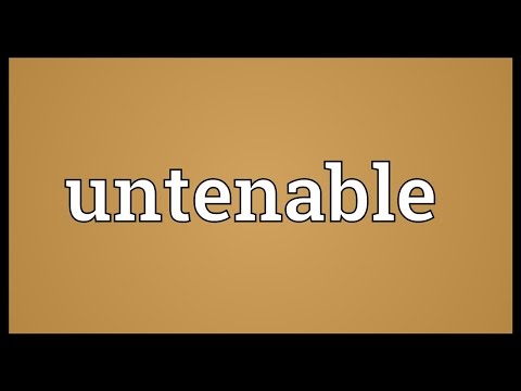 Untenable Meaning