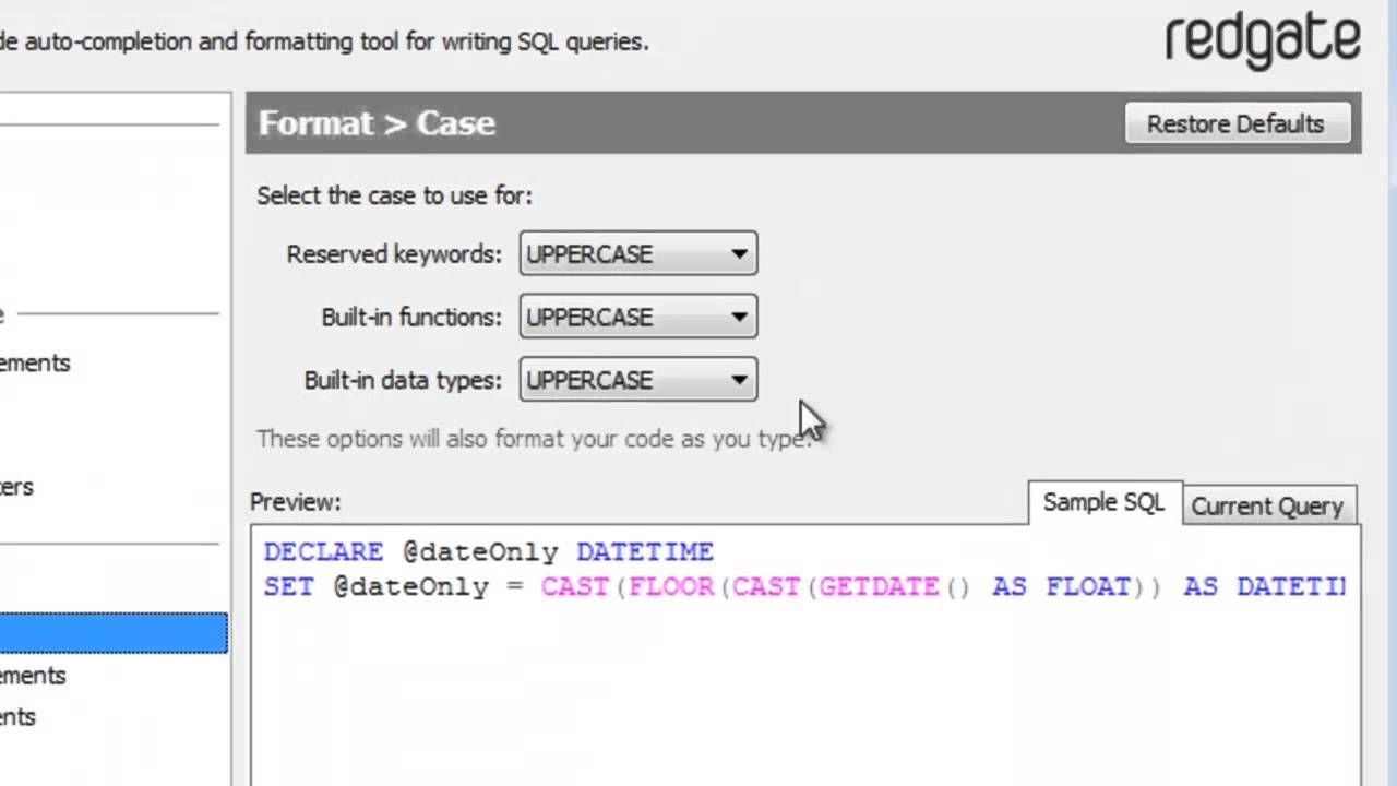 SQL Prompt Tips | #2 Casing Options | Redgate