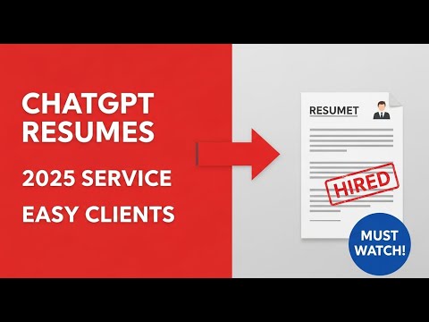 Make Money with ChatGPT in 2025: Offer AI-Powered Resume Writing Services