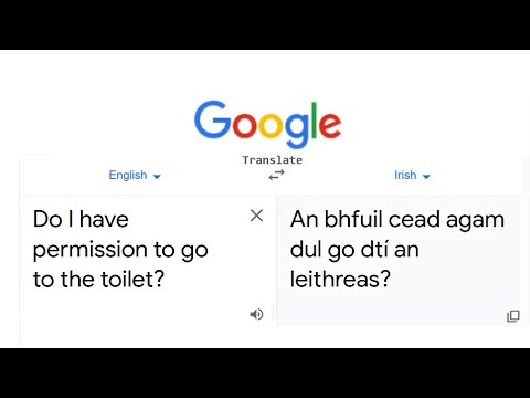 Using Google Translate for Irish Language Phrases