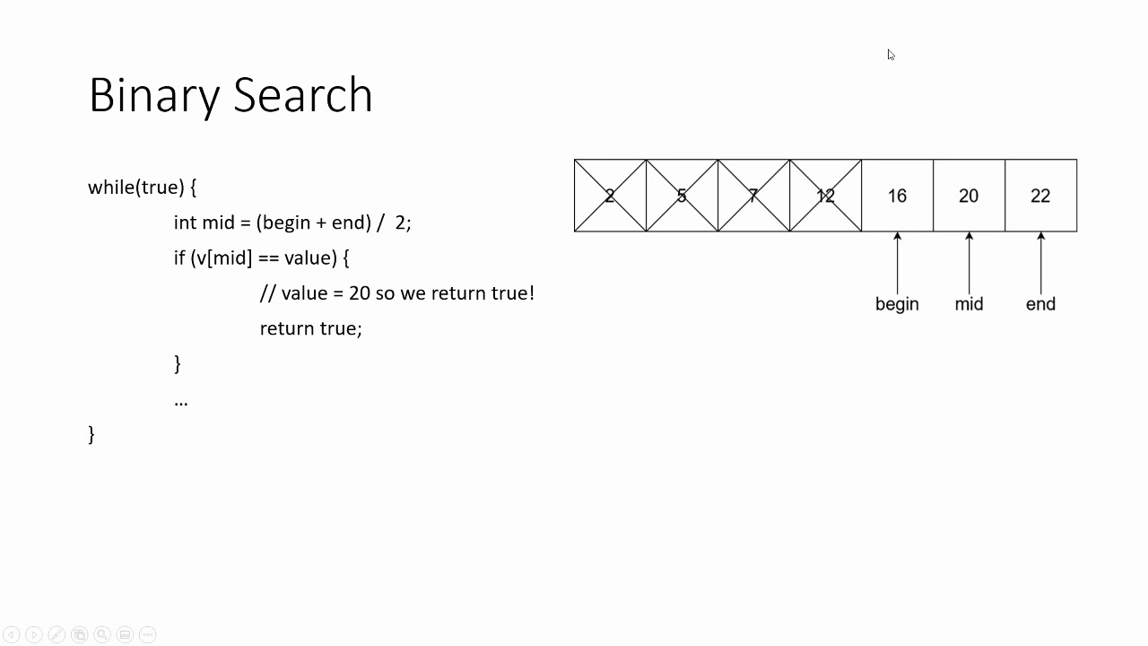 C++ Searching: Binary Search Visualizer