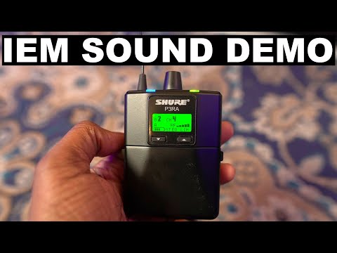 Shure PSM300 Sound Test (Hear What Pro IEM Sounds Like) Just like wired?