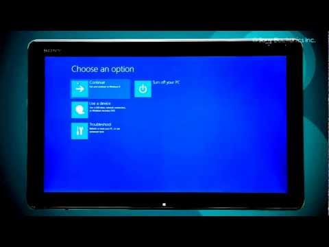 Sony VAIO® Computers | How to perform a system recovery outside of Windows®