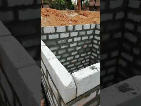 Building masonry water tank
