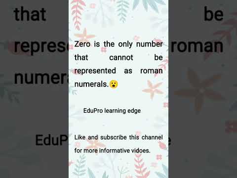"Roman numerals": no symbol for zero.interesting math facts #Zero#AncientRome#MathFacts