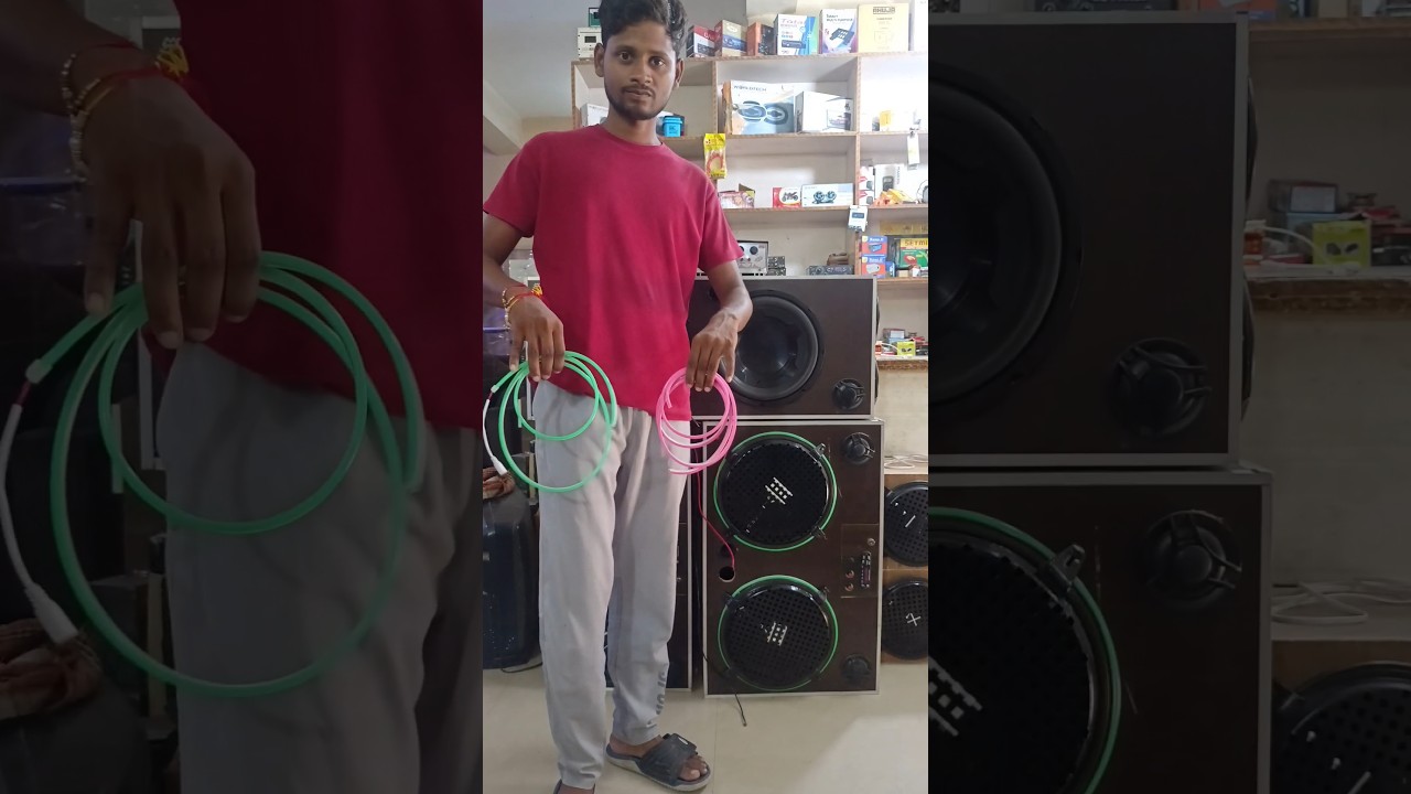 speaker me neon LED light lagana sheekhe👍