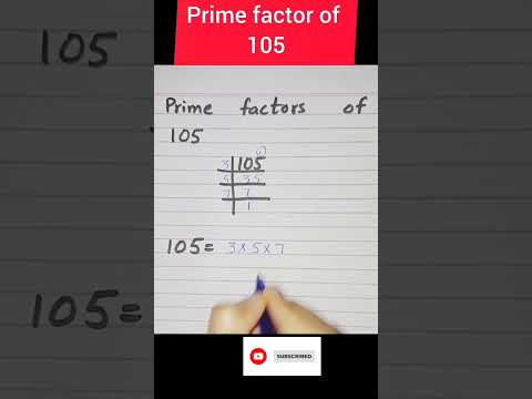 prime factor of 105 #youtube