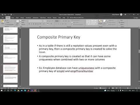 Composite Primary Key In SQL