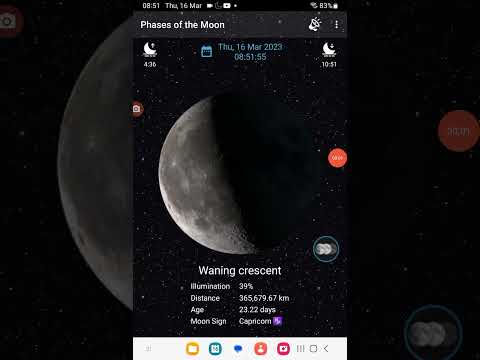 Waning crescent #shorts