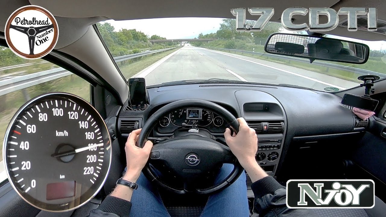 2004 Opel Astra G 1.7 CDTI | Highway test. V-max.