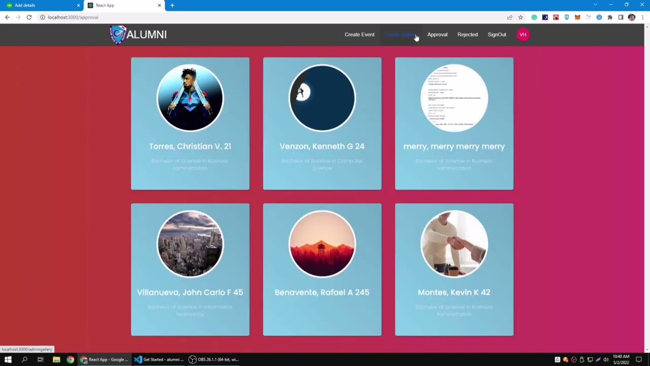 Alumni Management System