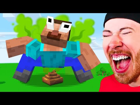 YOU LAUGH = DELETE MINECRAFT Challenge! (Funny Animations Try not to laugh)