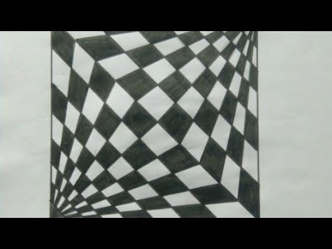 easy ooptical illusion drawing //