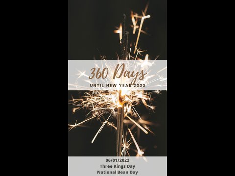 360 days until New Year 2023 #shorts #newyear #newyear2023