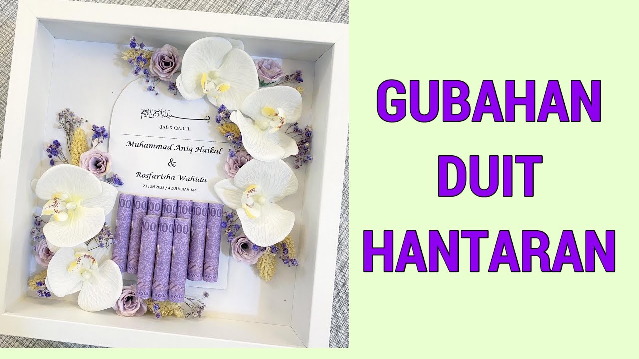 Gubahan Frame Mas Kahwin #maskahwin #framemaskahwin