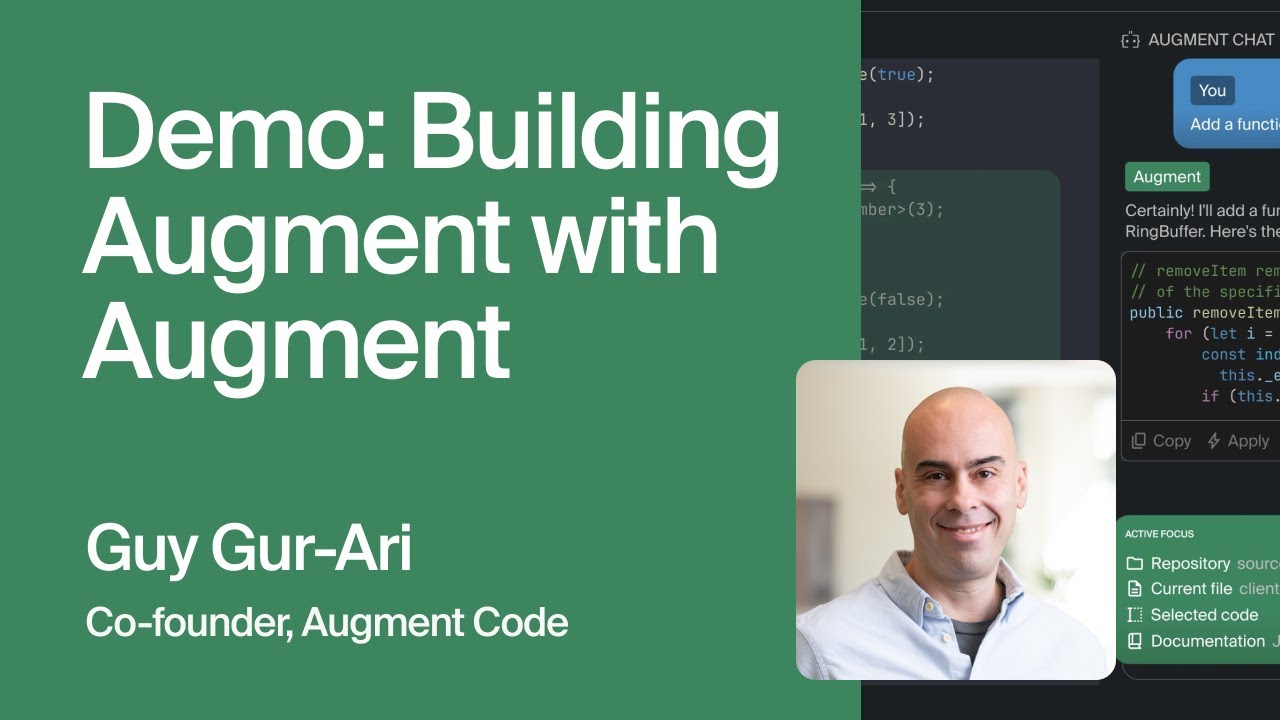 Demo: How we build Augment Code with Augment Code