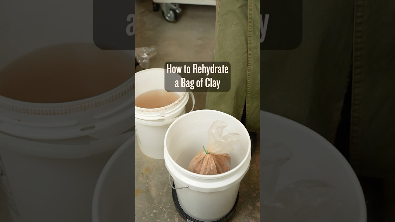 How to Rehydrate a Bag of Clay  #ceramic #ceramicpottery #potterytutorial #pottery #ceramicart #clay