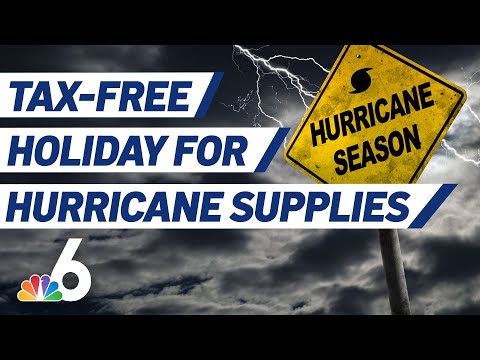 Florida’s Tax-Free Holiday for Hurricane Supplies Begins Friday