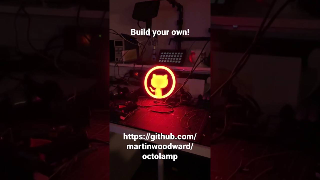 GitHub Octo Lamp! #esp32 #3dprinting #fun #elecronics #wled